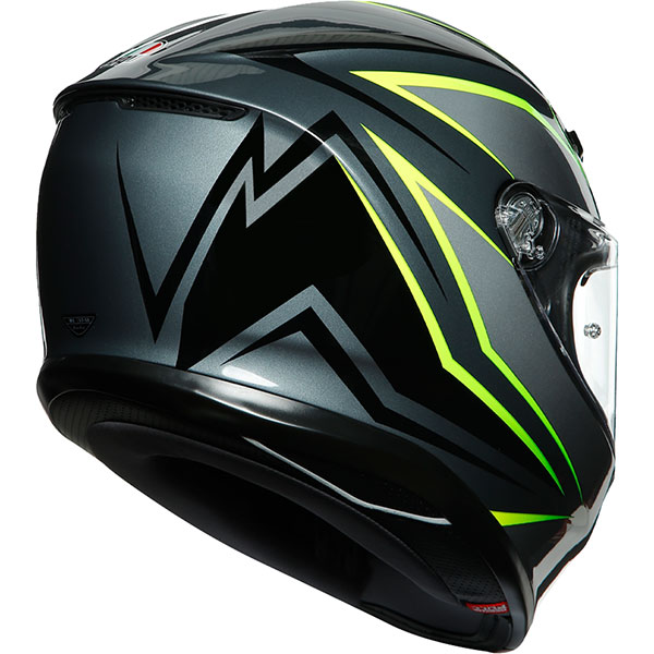AGV K6 - Flash Grey / Black / Fluo Yellow / Fluo Green - FREE UK DELIVERY