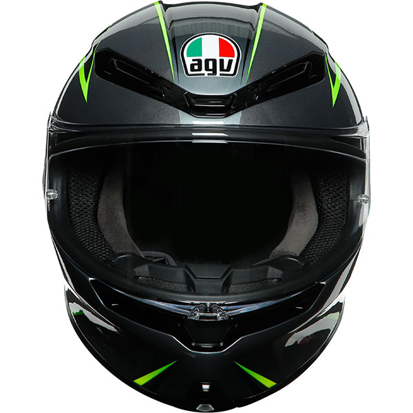 AGV K6 - Flash Grey / Black / Fluo Yellow / Fluo Green - FREE UK DELIVERY