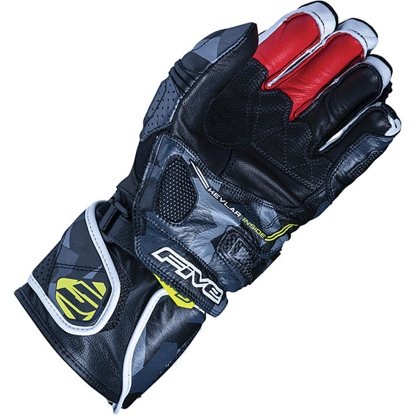 Five RFX1 Replica Gloves - Camo Fluo Yellow - FREE UK DELIVERY