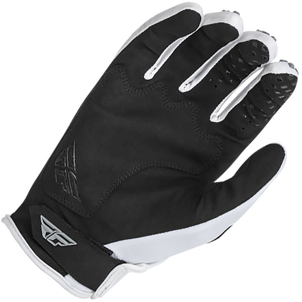 Fly Racing Kids Kinetic Textile Gloves - White - SPORTSBIKESHOP