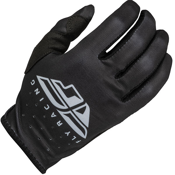 Fly Racing Kids Lite Textile Gloves - Black / Grey - SPORTSBIKESHOP