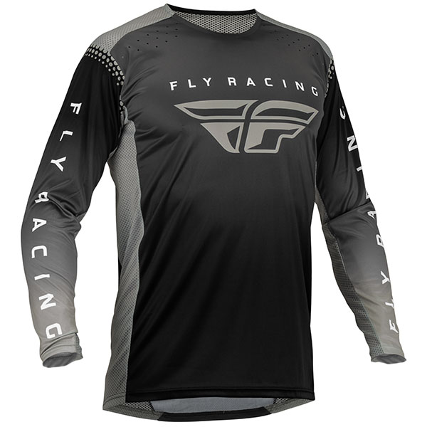 Fly Racing Lite Jersey - Black / Grey - FREE UK DELIVERY