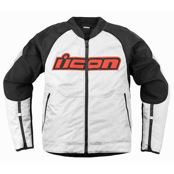 Icon Overlord 3 Jacket - White - FREE UK DELIVERY