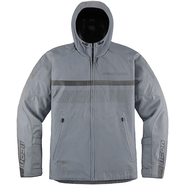 Icon PDX3 Textile Jacket - Grey - FREE UK DELIVERY