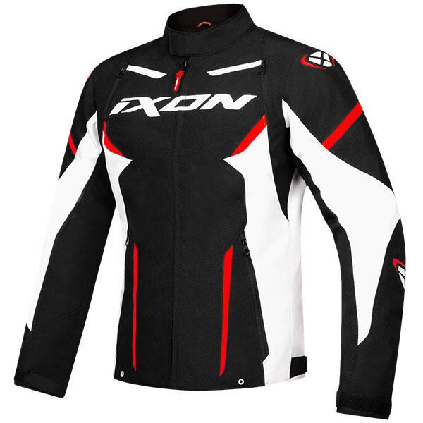 Ixon Striker Textile Jacket - Black / White / Red - FREE UK DELIVERY