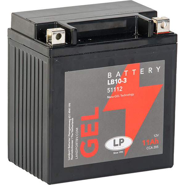 Landport Motorcycle Battery - GB10L-A2 51112 - FREE UK DELIVERY
