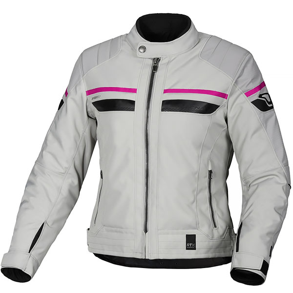 Macna Ladies Oryon Textile Jacket - Light Grey - FREE UK DELIVERY