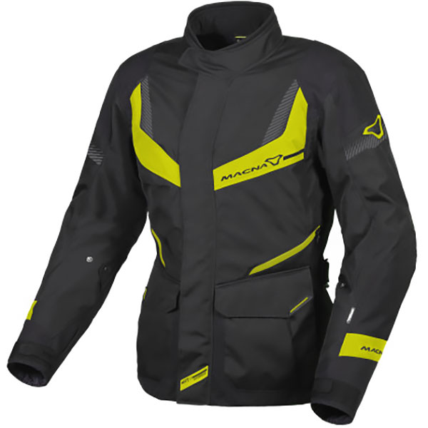 Macna Ladies Rancher Textile Jacket - Black / Fluo Yellow - FREE UK ...