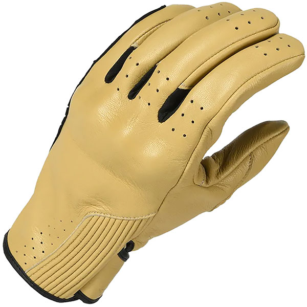 Macna Rigid Leather Gloves - Camel - FREE UK DELIVERY
