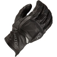 Klim Badlands Aero Pro Short Leather Gloves - Stealth Black - FREE UK ...
