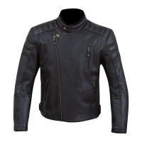 Merlin Wishaw Signature D3O Leather Jacket - Black - FREE UK DELIVERY