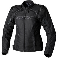 RST Ladies S-1 CE Textile Jacket - Black / White - FREE UK DELIVERY