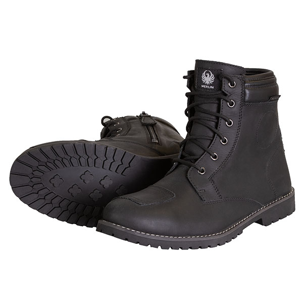 Merlin Ruben Waterproof Leather Boots - Black - FREE UK DELIVERY
