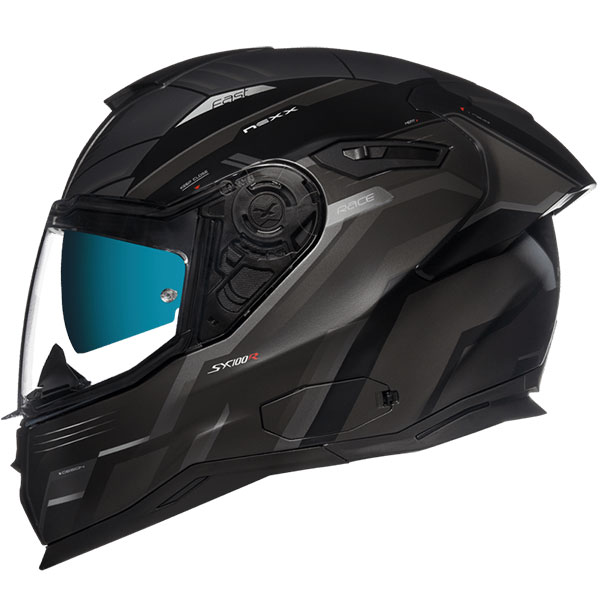 Nexx SX.100R - Gridline Black / Matt Grey - FREE UK DELIVERY