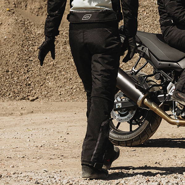 Ozone Street Waterproof Jet II Ladies Textile Trousers - Black - FREE ...