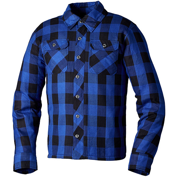 RST Lumberjack Aramid Lined CE Shirt - Blue Check - FREE UK DELIVERY