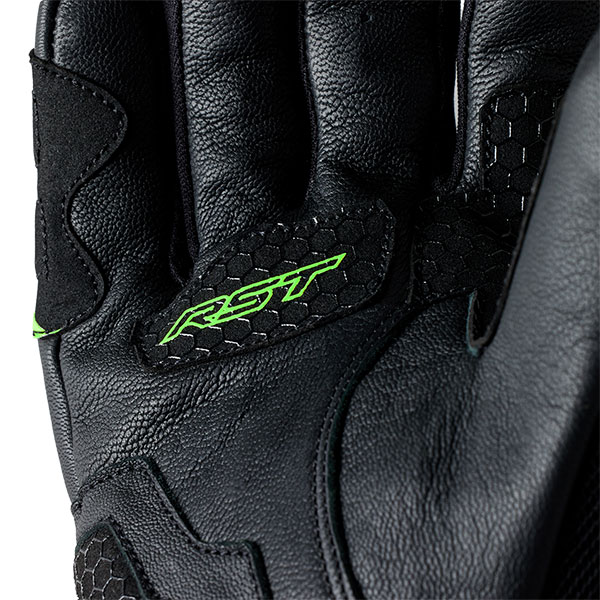 RST S-1 Mesh CE Gloves - Black / Neon Green - FREE UK DELIVERY