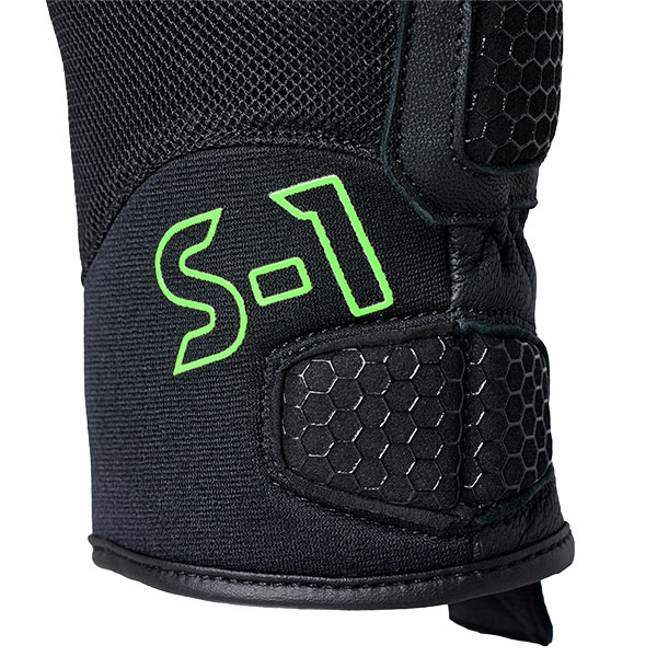 RST S-1 Mesh CE Gloves - Black / Neon Green - FREE UK DELIVERY