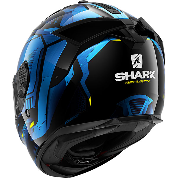 Shark Spartan GT V2 - Replikan Black / Blue / Fluo Yellow - FREE UK ...