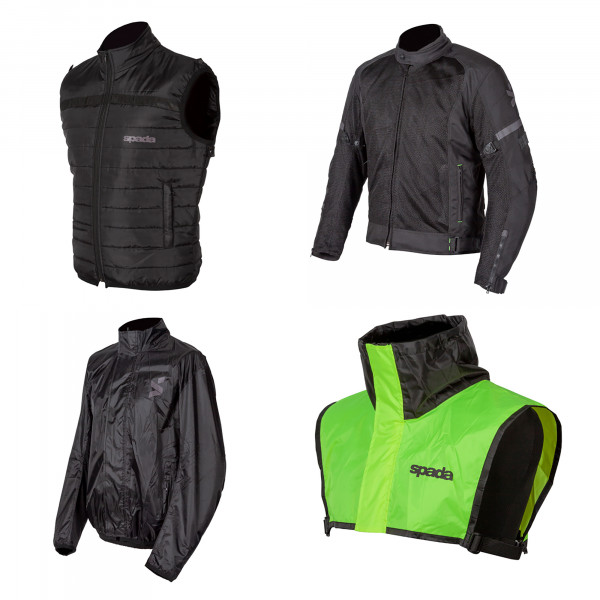 Spada Alberta Modular Jacket - Black / Yellow - FREE UK DELIVERY