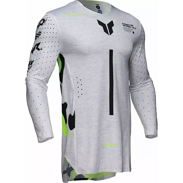 Thor Sport Riot Jersey - White / Acid - FREE UK DELIVERY